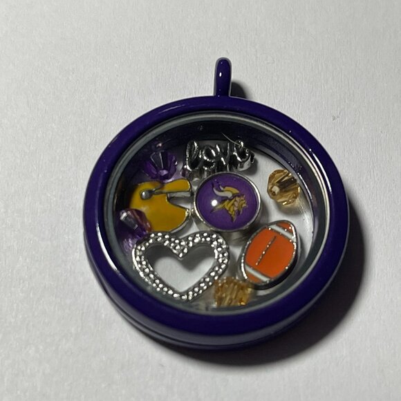 NFL | Jewelry | Minnesota Vikings Nfl Memory Charm Locket W 22 In Chain ...